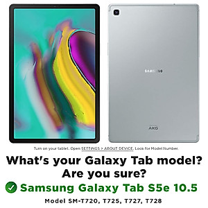 Bam Bino Space Suit Rugged Kids Case for Samsung Galaxy Tab S5e 10.5, Designed in Australia for Children, Built-in Screen Protector, Handle, Stand, Pencil Holder, Shoulder Strap (Galactic Blue)