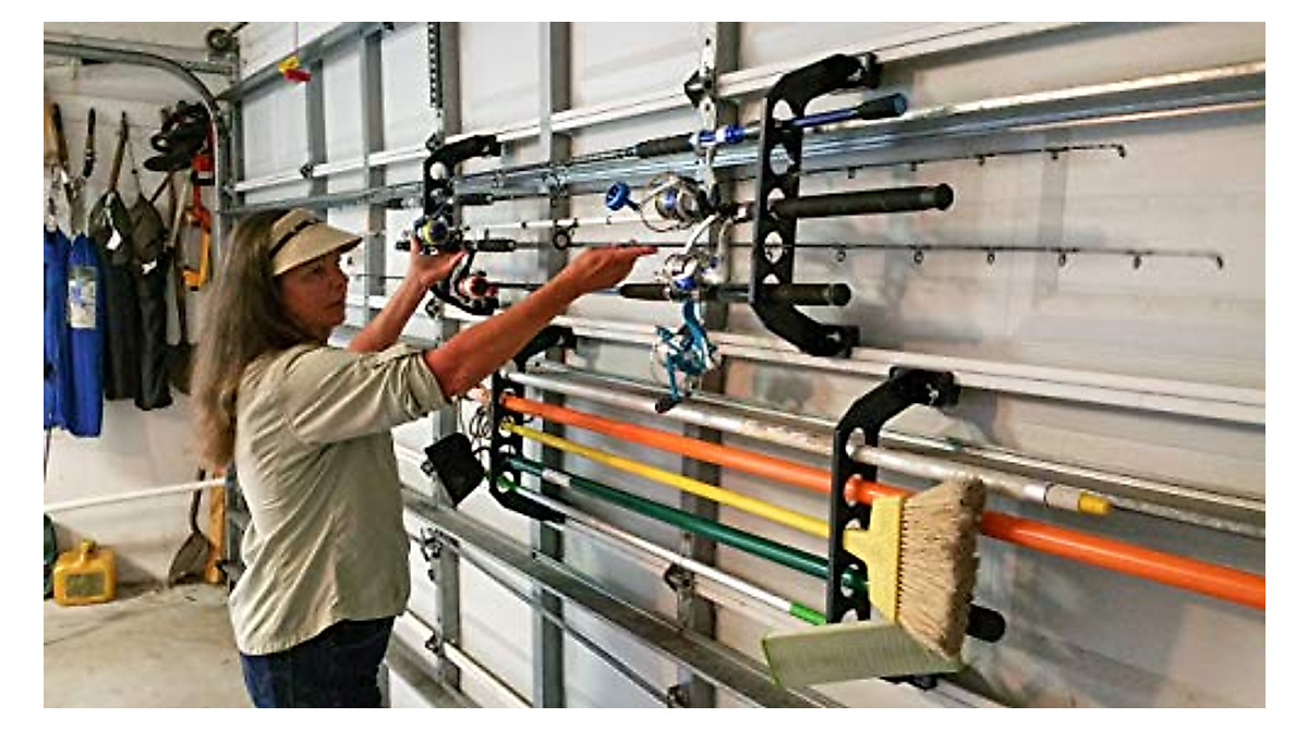 Cobra Garage Door Fishing Rod Holder Rack - 21"