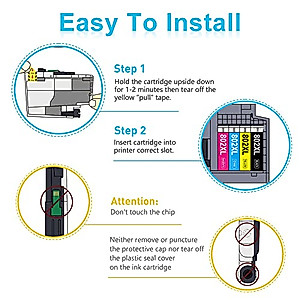 OINKWERE Remanufactured 802XL Ink Cartridge Replacement for Epson 802 Ink Cartridges T802XL T802 to use with Workforce Pro WF-4740 WF-4730 WF-4720 WF-4734 EC-4020 EC-4030 Printer (4 Pack)