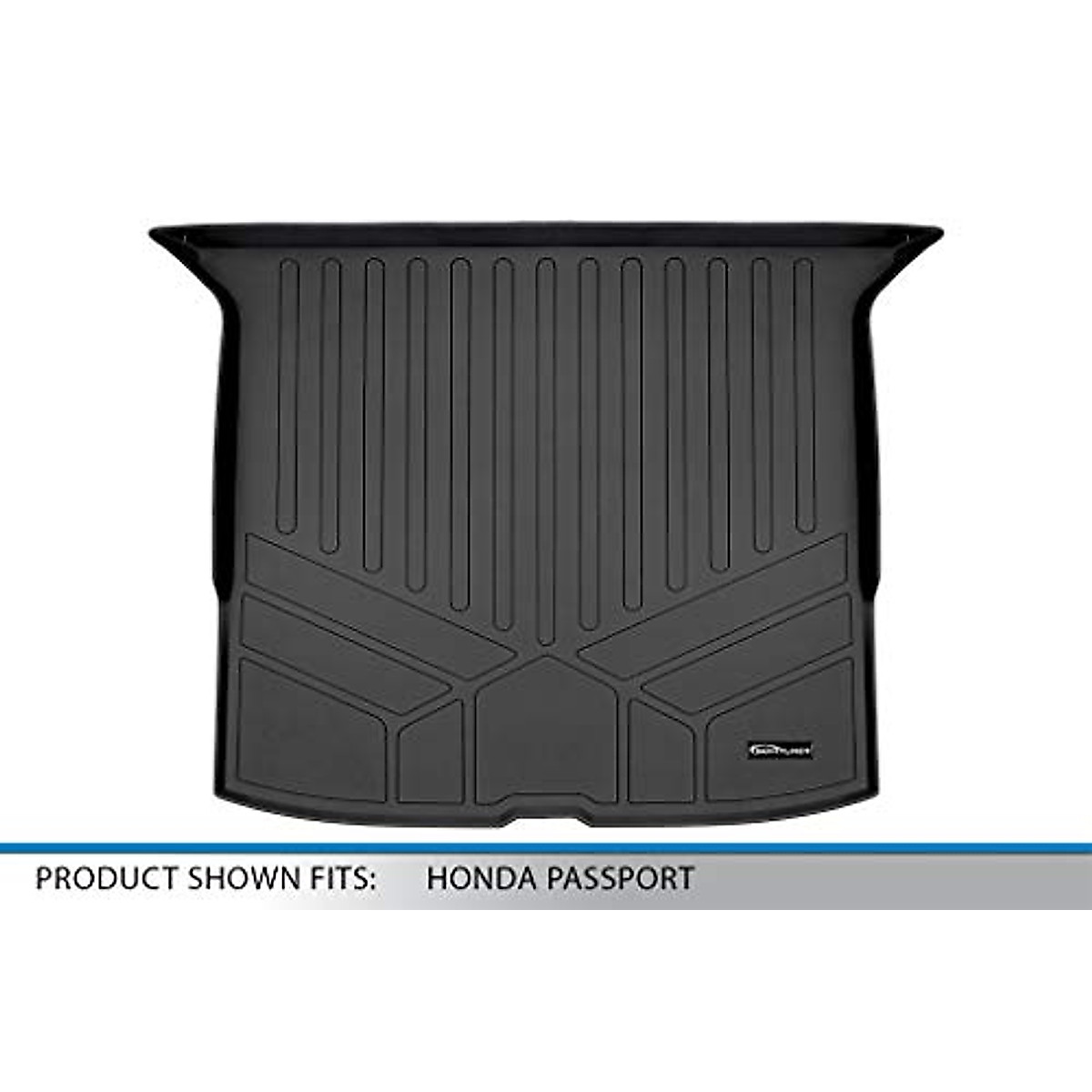 MAXLINER All Weather Custom Cargo Liner Trunk Floor Mat Black Compatible with 2019-2022 Honda Passport