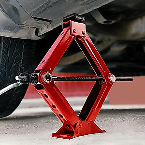 DSV Standard Scissor Jack for Car, Steel Car Lift Jack for Auto, Portable Car Jack Kit, Ideal for SUV, MPV, Hatchback, Sedan, Coupe & Crossover, Universal Car Jacks, 1.5 Ton (3,300 lbs) Capacity