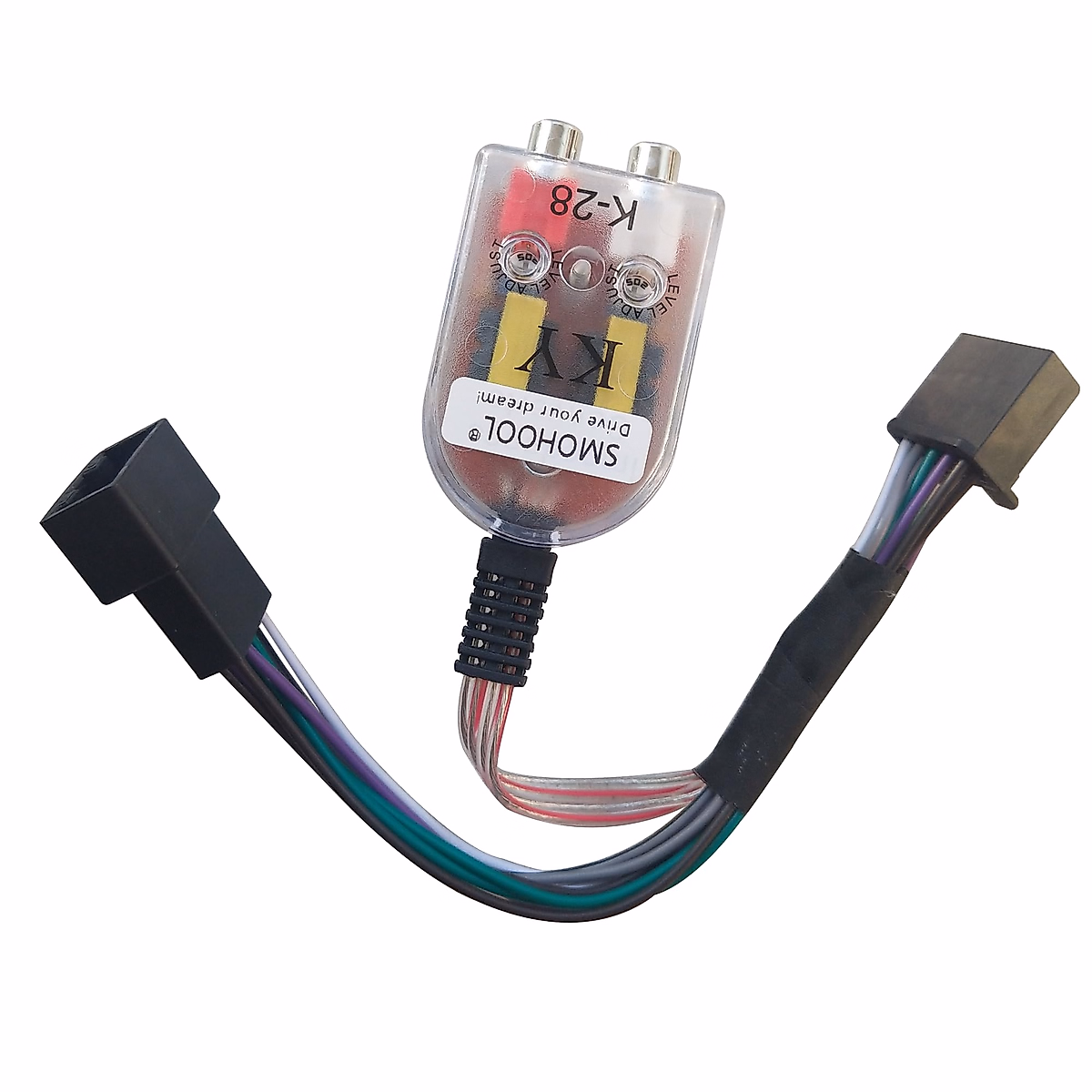 SMOHOOL Radio System Amp Subwoofer Amplifier Wire Harness Adapter Interface with Impedance Converter for Toyota Camry Tacoma Sienna RAV4 Avalon Tundra Corolla