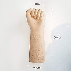 VICASKY Ceramic Flower Planters Hand Shape Vase Garden Pots Containers Desktop Sculpture Decor for Home Office Beige