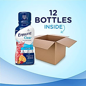 Ensure Clear Mixed Fruit Nutrition Drink, Fat Free, 12 Pack