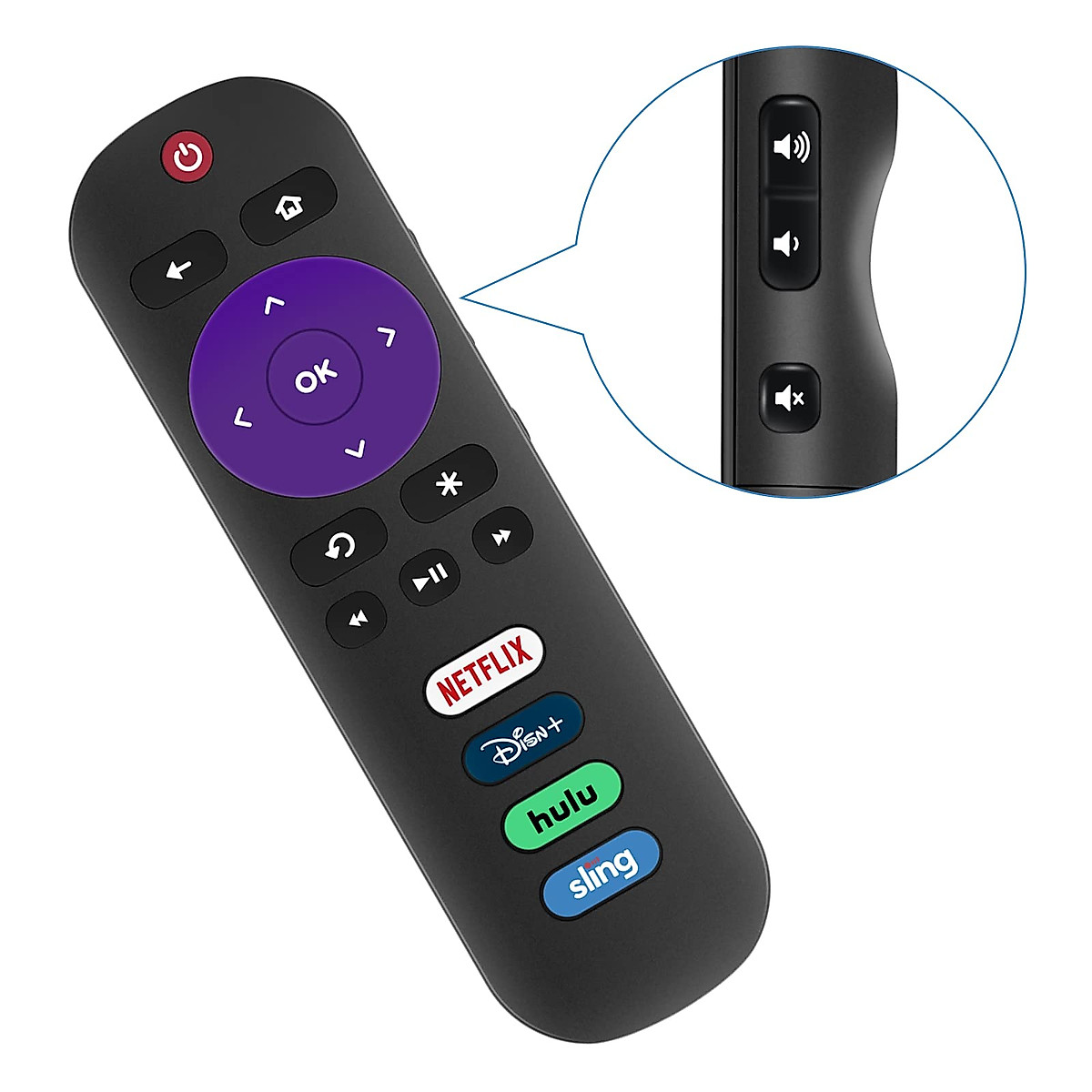 New Universal Replace Remote Control fit for TCL ROKU TV for Hisense Roku TV for Sharp Roku TV for ONN Roku TV for Insignia Roku TV for TCL Roku TV for Westinghouse Roku TV for JVC Roku TV