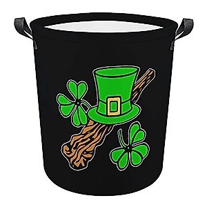 St Patrick's Day Oxford Cloth Laundry Basket with Handles Storage Basket for Toy Organizer Kids Room Nursery Hamper Bathroom