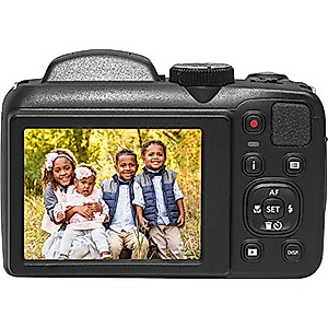 Kodak PIXPRO AZ255 Digital Camera + SanDisk 32GB Memory Card (2) + Digital Camera/Video Case (Black)