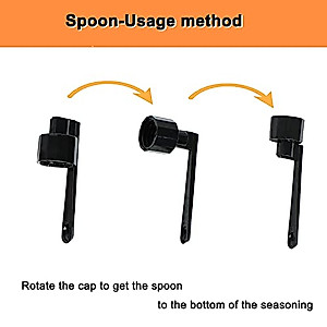 5 Pack Portable Plastic Storage Bottle for Outdoor Camping Travel