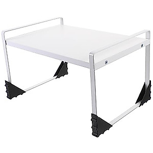 Zerodeko Cabinet Layered Rack Cabinet Storage Rack Kitchen Desktop Rack under The Sink Cabinet Seasoning Rack (single Layer White Sundries Shelf Kitchen Rack Multi-purpose Shelf White Food
