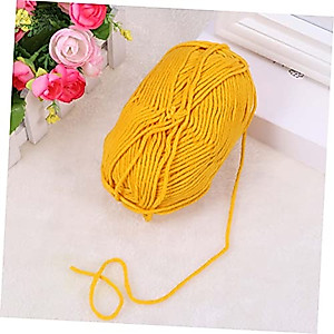 COHEALI Fuzzy Yarn Fuzzy Yarn Green Yellow Blue Soft Yarn for Knitting Doll Roving Textured Yarn Milk Cotton Cotton Ball Super Bulky Yarn Chunky Yarn Yarn Cotton Line Yarn for Crocheting