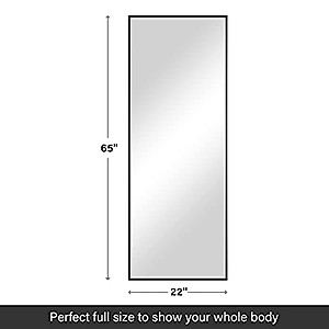 YSSOA Round Wall Mirror, Circle Mirror for Bathroom, Entry, Dining Room & Living Room Metal Black Frame Wall Mount Mirror, 24 inch