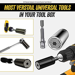 TEXASDELUXE Drill Socket Adapter Universal Socket Tool Wrench