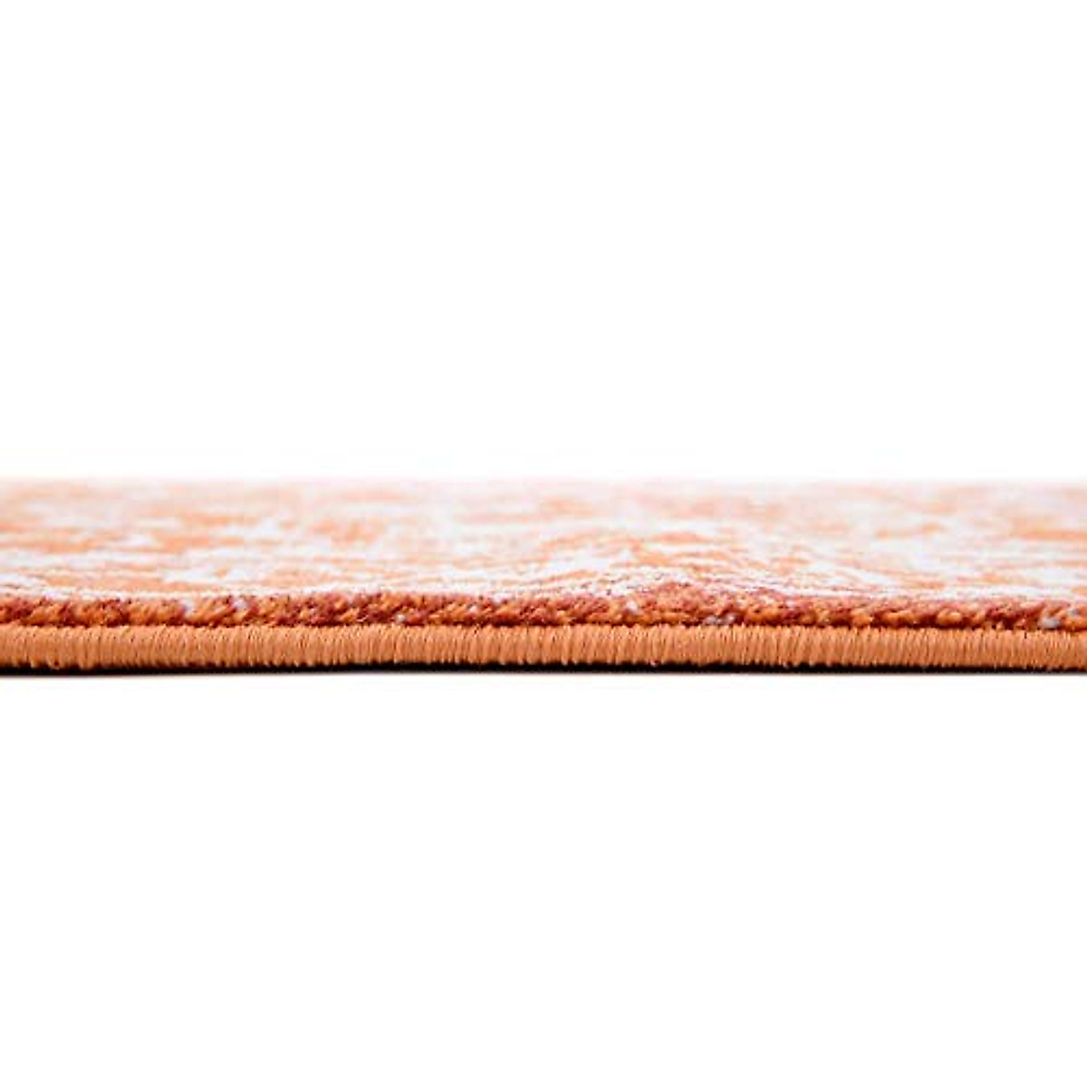 Unique Loom Traditional Classic Intricate Design with Distressed Vintage Detail, Area Rug, 2' 7 x 10' 0 Runner, Terracotta/Ivory