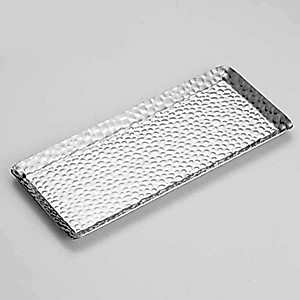 Zerodeko Decorative Tray Decorative Tray Bathroom Vanity Trays Stainless Steel Towel Trays Jewelry Serving Tray Guest Towel Organizer Countertop Decoration () Perfume Tray Perfume Tray