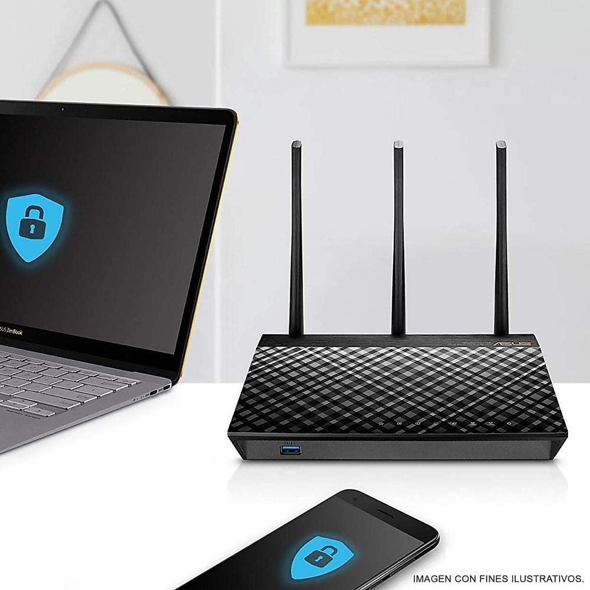 ASUS AC1750 WiFi Router (RT-AC66U B1) - Dual Band Gigabit Wireless Internet Router, ASUSWRT, Gaming & Streaming, AiMesh Compatible, Included Lifetime Internet Security, Adaptive QoS, Parental Control