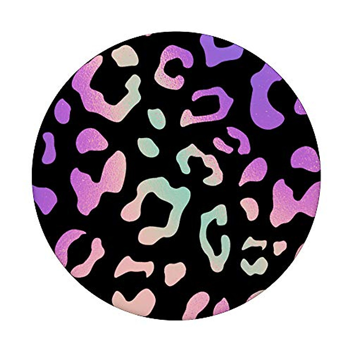 Rainbow Leopard Cheetah Black PopSockets Swappable PopGrip
