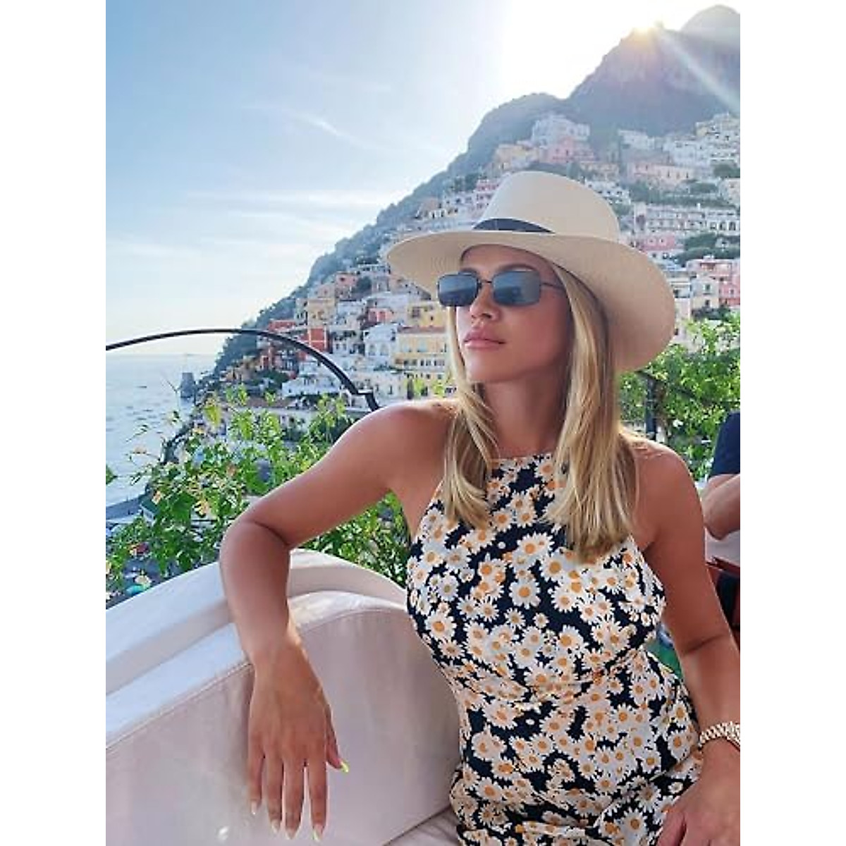 ADE WU Rectangle sunglasses for Women Men Vintage 90s Small Narrow Metal Frame Square Sun Glasses Unisex (Black Frame Grey Lens)