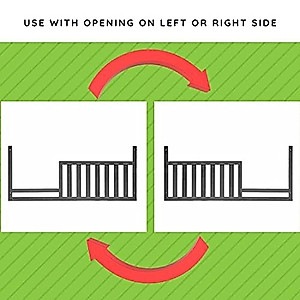 Toddler Bed Safety Guard Rail Conversion Kit 148 for Sorelle Cribs | See Description for List of Compatible Cribs (Espresso)