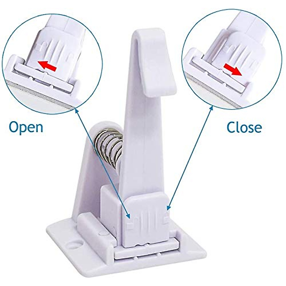 McKain Toilet Locks Child Safety - Bathroom Baby Proof Toilet Lid Lock for Children Under 3 Years No Tools Needed Easy Installation (2 packs)