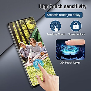 VITAVELAAA [2+2 Pack Galaxy S21 Ultra Screen Protector, Fingerprint Unlock, 9H Hardness Tempered Glass, Bubble Free, Premium HD Clear for Samsung Galaxy S21 Ultra Glass Screen Protector (6.8 Inch)