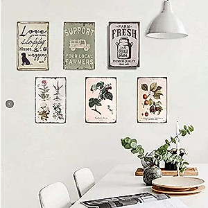 KJSKH Cat Metal Tin Sign So Fresh And So Clean Clean Funny Orange Cat Brushing Teeth And Washing Face Poster Home Bathroom Toilet Living Room Art Wall Decoration 8Inch X 12Inch