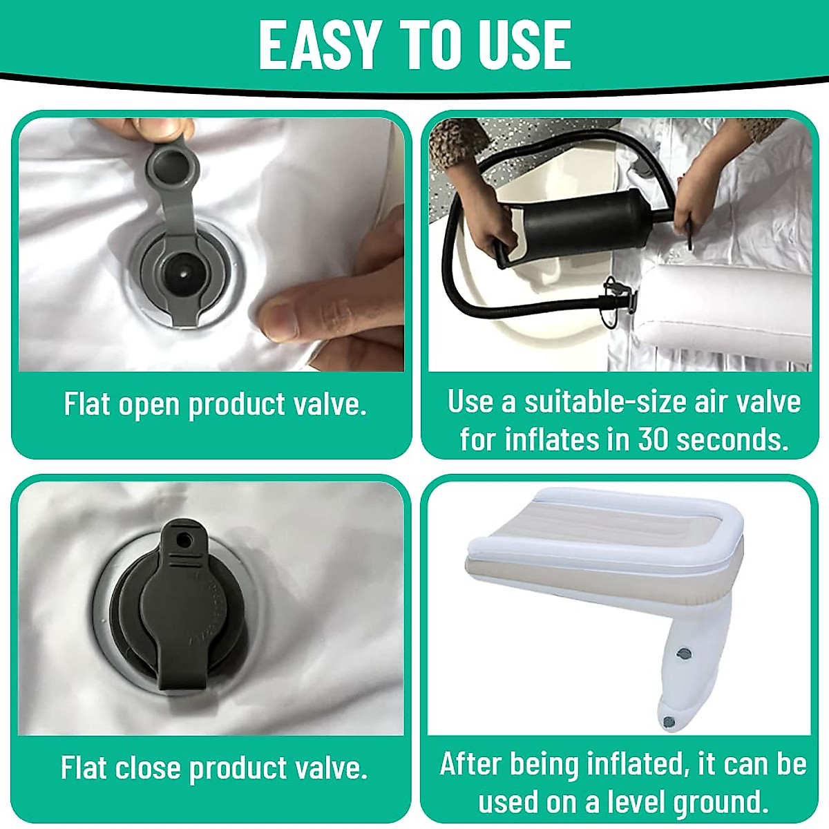 BABYBOO Convenient Inflatable Travel Bed for Toddlers | Fly Travel Kids Bed Fits Most Airplane Seats | Portable Airplane Car Bed for Toddler | Car Seat Toddler Travel