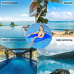 Water Chair Inflatable Floating Swimming Water Chair for Adult,Float Lounge,Portable Pool Hammock and Water Floating Lounge Bed Sofa for Outdoor