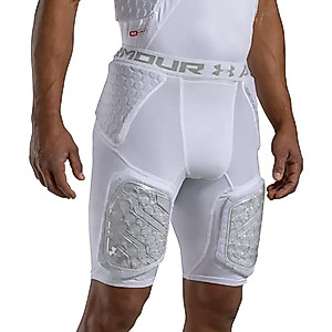 Under Armour unisex teen UA20460 Gameday Armour Pro 5 Pad Girdle Youth, NEW White, Medium US