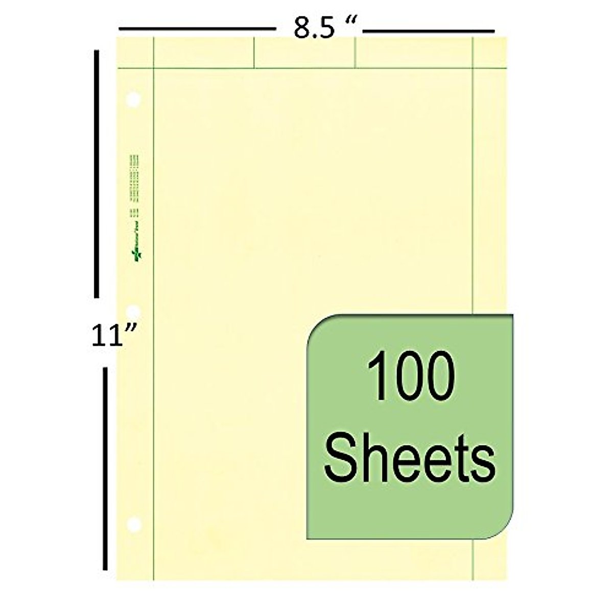National Computation Pad, 5 x 5 Quad Ruling and Unruled, 8.5" x 11", 100 Sheets (42382)