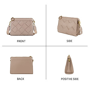 LMKIDS Purses for Women Soft PU Leather Shoulder Bag Ladies Crossbody Purse Pocketbooks for Women (Apricot)