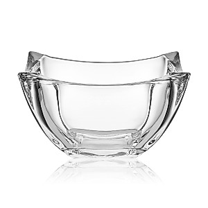 Mikasa Baron Crystal Square Bowl, Clear