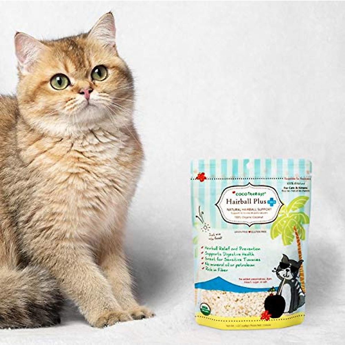 Cocotherapy Ctt-0014 Hairball Plus Fiber For Cats (1 Pouch), 7 Oz