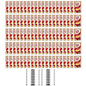 Coffee mate Original 3 Gram Single Serve Powdered Creamer Packets (Pack of 100) with By The Cup Sugar Packets