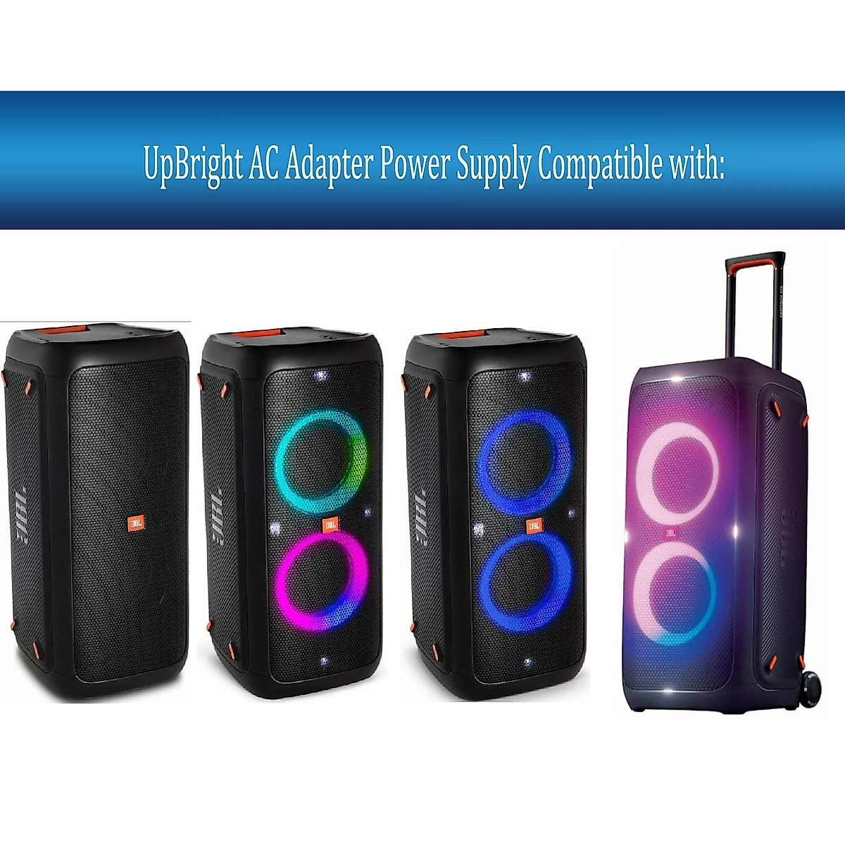 UpBright Car 12V DC Adapter Compatible with JBL Partybox 310 200 300 Party Box Partybox310 PartyBox200 PartyBox300 Portable Bluetooth Speaker Auto RV Camper Lighter Plug Power Supply Battery Charger