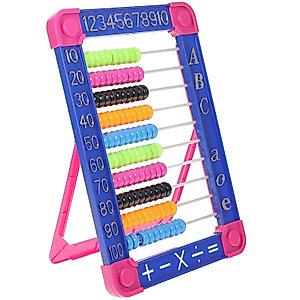 ibasenice Abacus Math Toy Math manipulatives Abacus Abacus for Kids Math Counting Number Frame (Random Color)