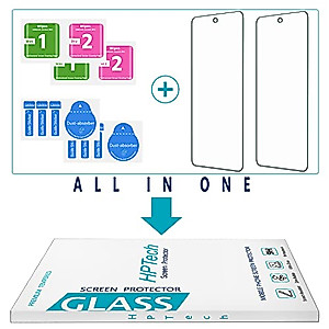 HPTech (2 Pack) Screen Protector Designed for Motorola Moto G Power 2022 Tempered Glass, 9H Hardness, Anti Scratch, Bubble Free, Easy to Install