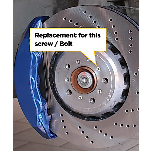 YAKEFLY 12 Packs Stainless Steel Brake Disc Rotor Screws for Front and Rear,Retaining Hardware Bolts Screw Kit,Screw Rotor Brake Disc Retaining 93600-06014-0H Replacement