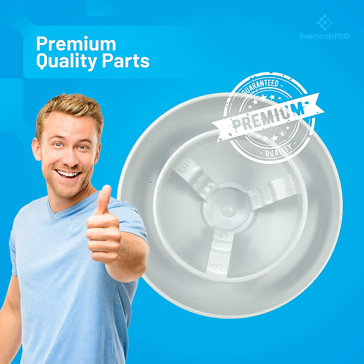 EVERTECHPRO ECAP321 Flue Cap Replacement for Universal HVAC