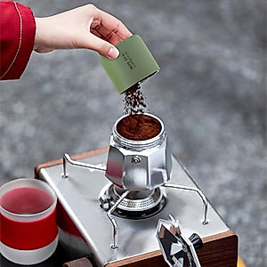 watchget Portable Mini Airtight Coffee Canister - 80ml Stainless Steel Coffee Bean Storage with CO2 Releasing Valves, Compact and Travel-Friendly Container for 30-35g Beans, Grounds, Green