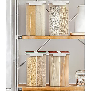 Food Storage Containers Cereal Containers Storage Pieces Clear Silicone Cereal Keeper Container Large Cereal Food Storage Containers With Lids Cookie Jar (Color : Green 3pcs)