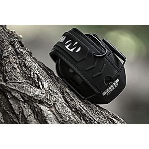 WALKER'S Razor Electronic Quad Muff w/ Bluetooth | 4 Mics 360-Degree Sound Capture 23dB NRR Hearing Protection Range Shooting Earmuffs w/ 2 AAA Batteries, Black