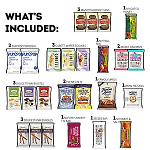 Gift Basket - pre-filled cellophane wrapped - gourmet snacks healthy variety bundle for kids adults men women boys girls office student