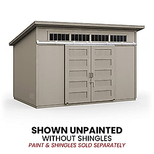 Handy Home Products Palisade 12x8 Do-it-Yourself Wooden Storage Shed with Floor
