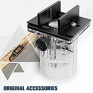 FUYGRCJ- Compact Router Bracket Wood Palm Router Tool Base Hand Trimmer Woodworking Jointer Cutting Palmming Base Electric Trimming Bracket for Slotting Trimming Carving 65mm Trimming Machine