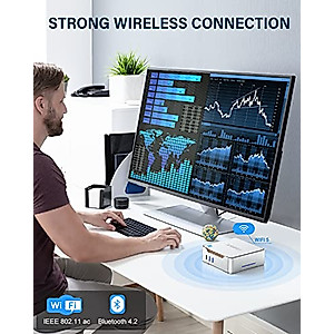 KAMRUI GK3 Plus Mini PC,12th Intel Alder Lake- N95 (up to 3.4GHz) 16GB RAM 512GB M.2 SSD Micro PC, Gigabit Ethernet, 4K UHD, Dual Wi-Fi, BT 4.2 Home/Business Mini Desktop Computer