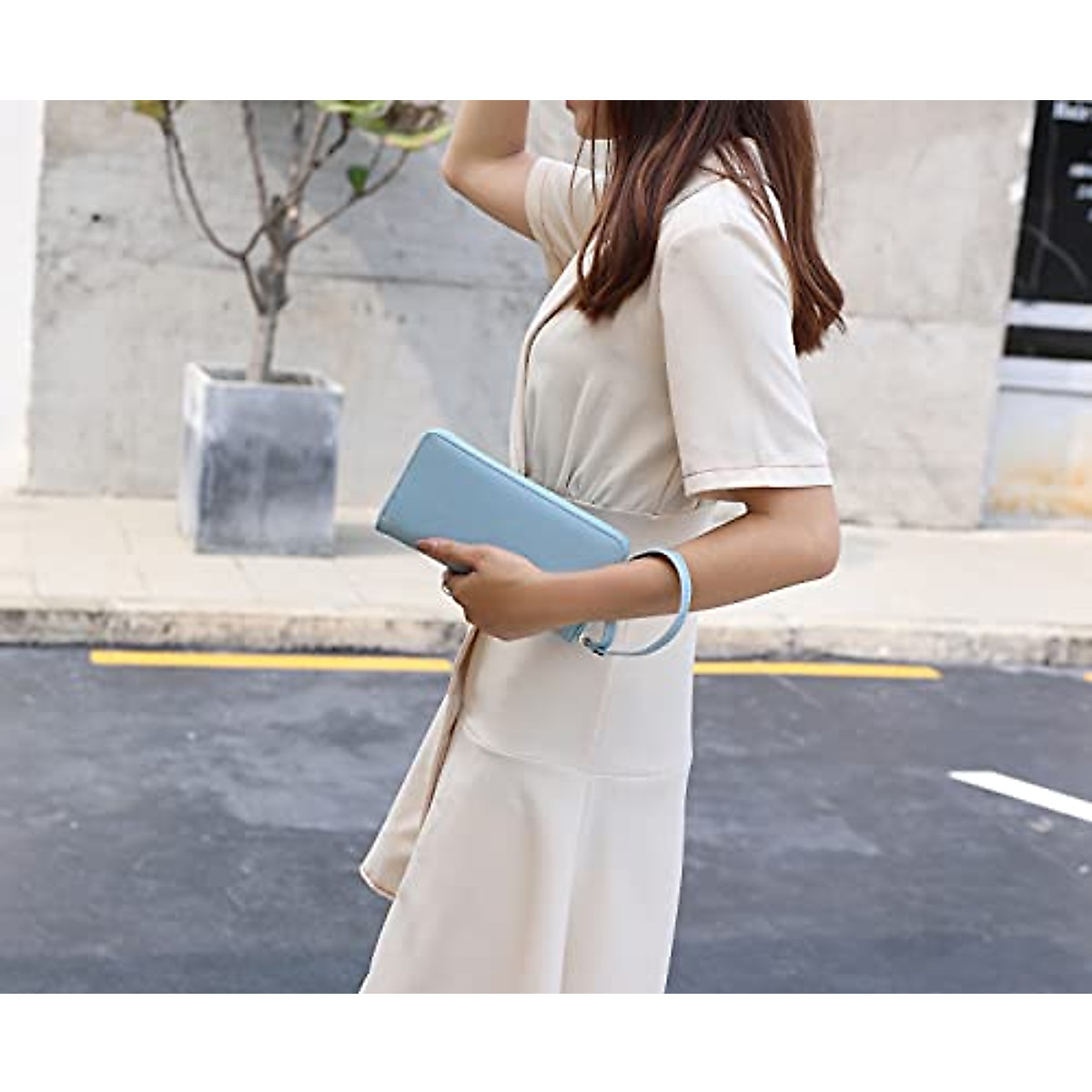 MKF Collection Satchel Bag for Women’s Crossbody Handbag Vegan Leather Top-Handle, Wristlet Wallet Purse Set Tan