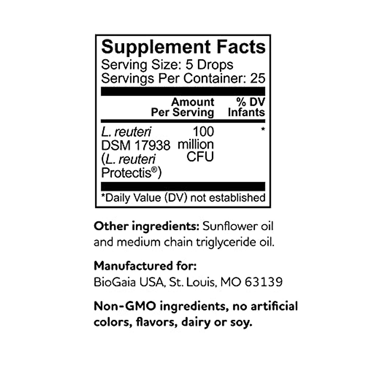 BioGaia Protectis Baby Probiotic Drops | Reduces Colic, Gas & Spit-ups | Healthy Poops | Reduces Crying & Fussing & Promotes Digestive Comfort | Newborns, Babies & Infants 0-12 Months | 0.17 oz