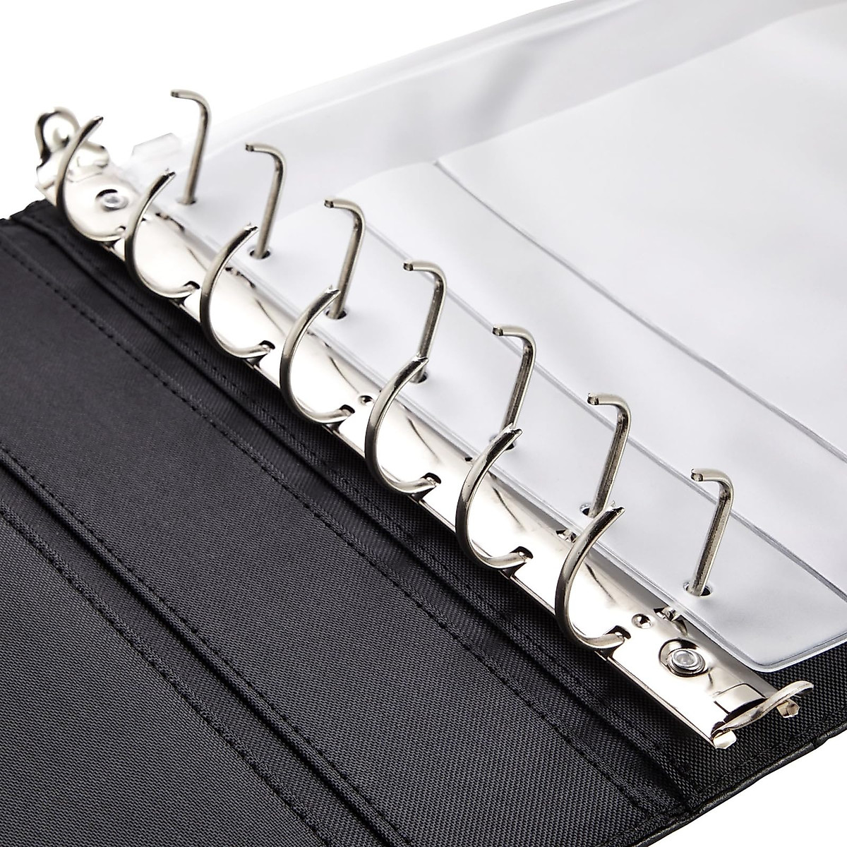7 Ringed Business Check Binder for Checkbooks, Faux Leather Folder for 600 Checks (14 x 10 in)