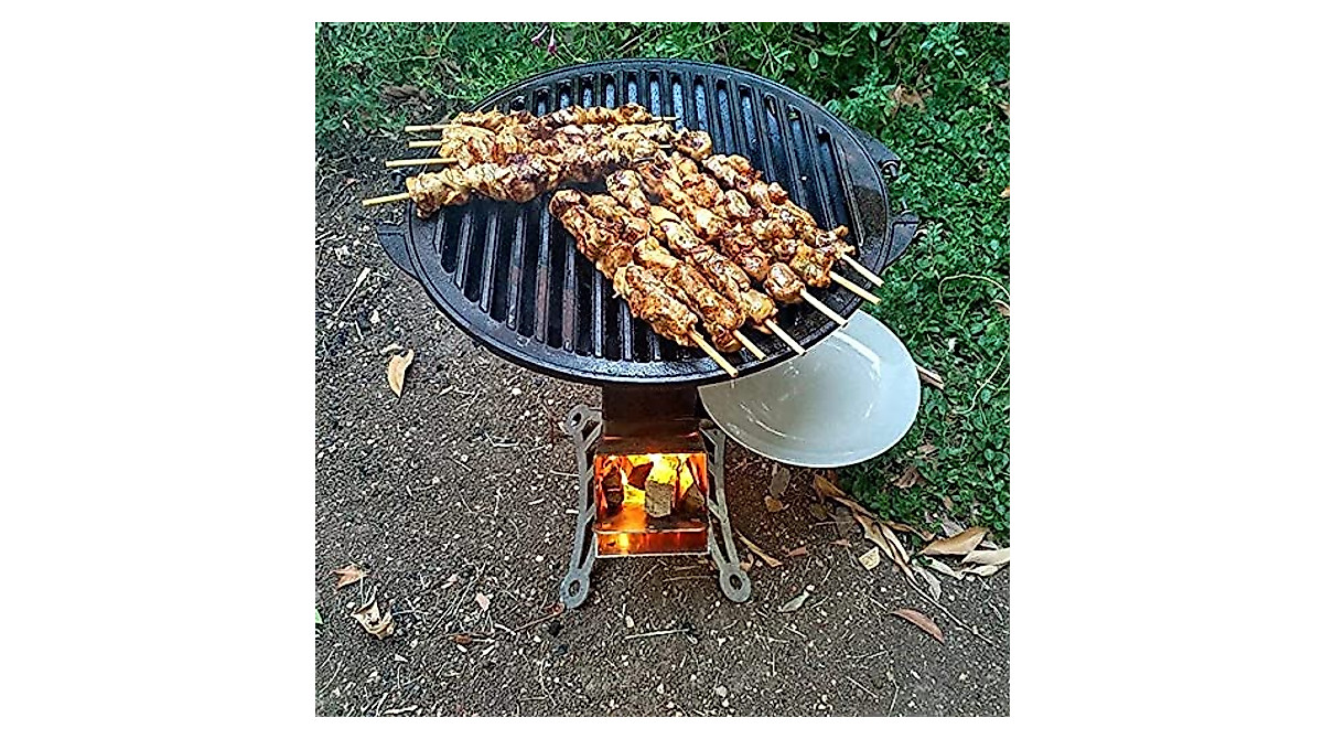 Spitfire BBQ Grill Set for Patrol Rocket Stove, Grill with cast Iron ...