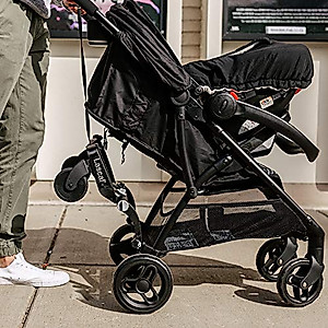 Lascal BuggyBoard Mini Universal Stroller Board, Black, Fits 90% of Strollers Including UPPAbaby, Baby Jogger, Bugaboo, No Need for a Double Stroller for Infant and Toddler, Max Weight 66 lbs.